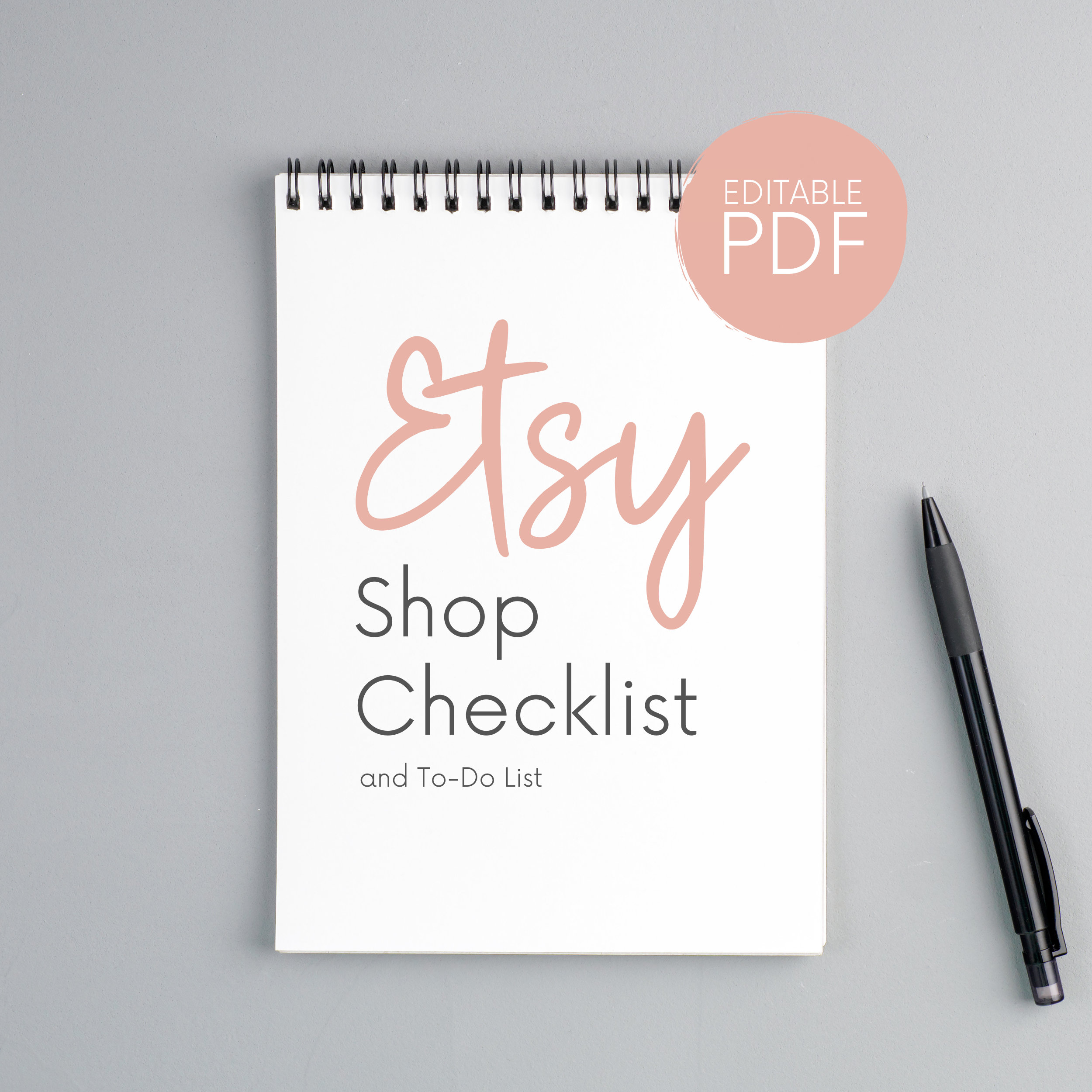 Etsy Shop Checklist Editable and Printable PDF / A4 Instant | Etsy