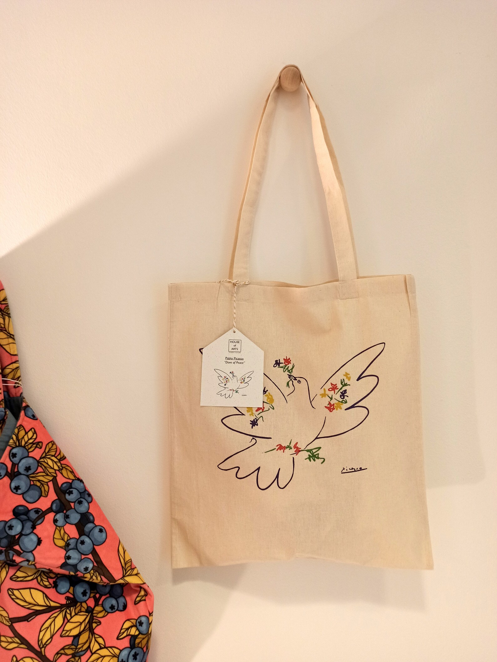 Pablo Picasso Cotton Tote Bag - Dove of Peace, 1949 // Printed Organic ...