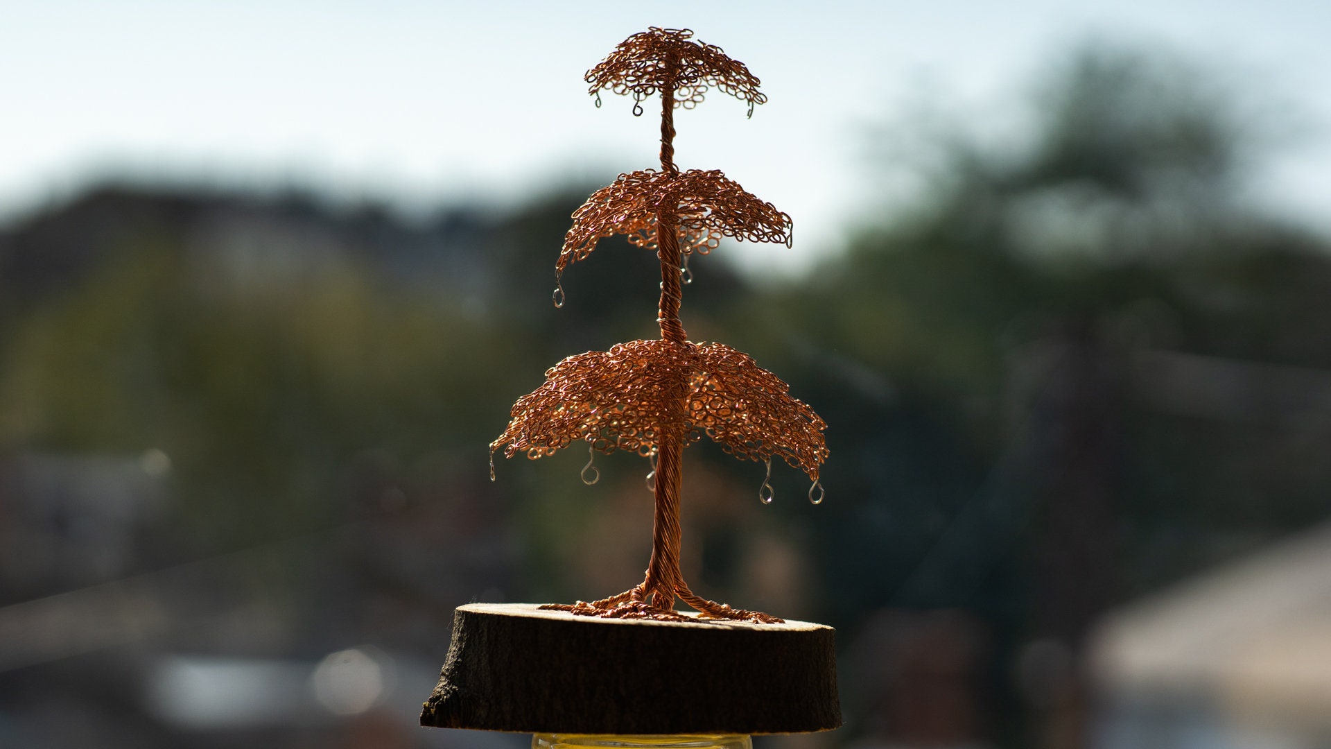 Wire Christmas Tree, Copper Wire Bonsai Tree, Christmas Tree, Handmade ...