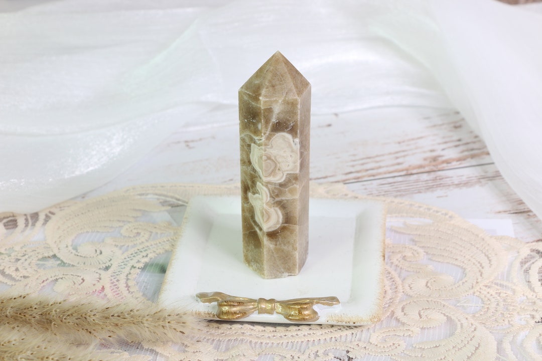 Amber Cherry Blossom Crystal Tower Home Decor Natural - Etsy