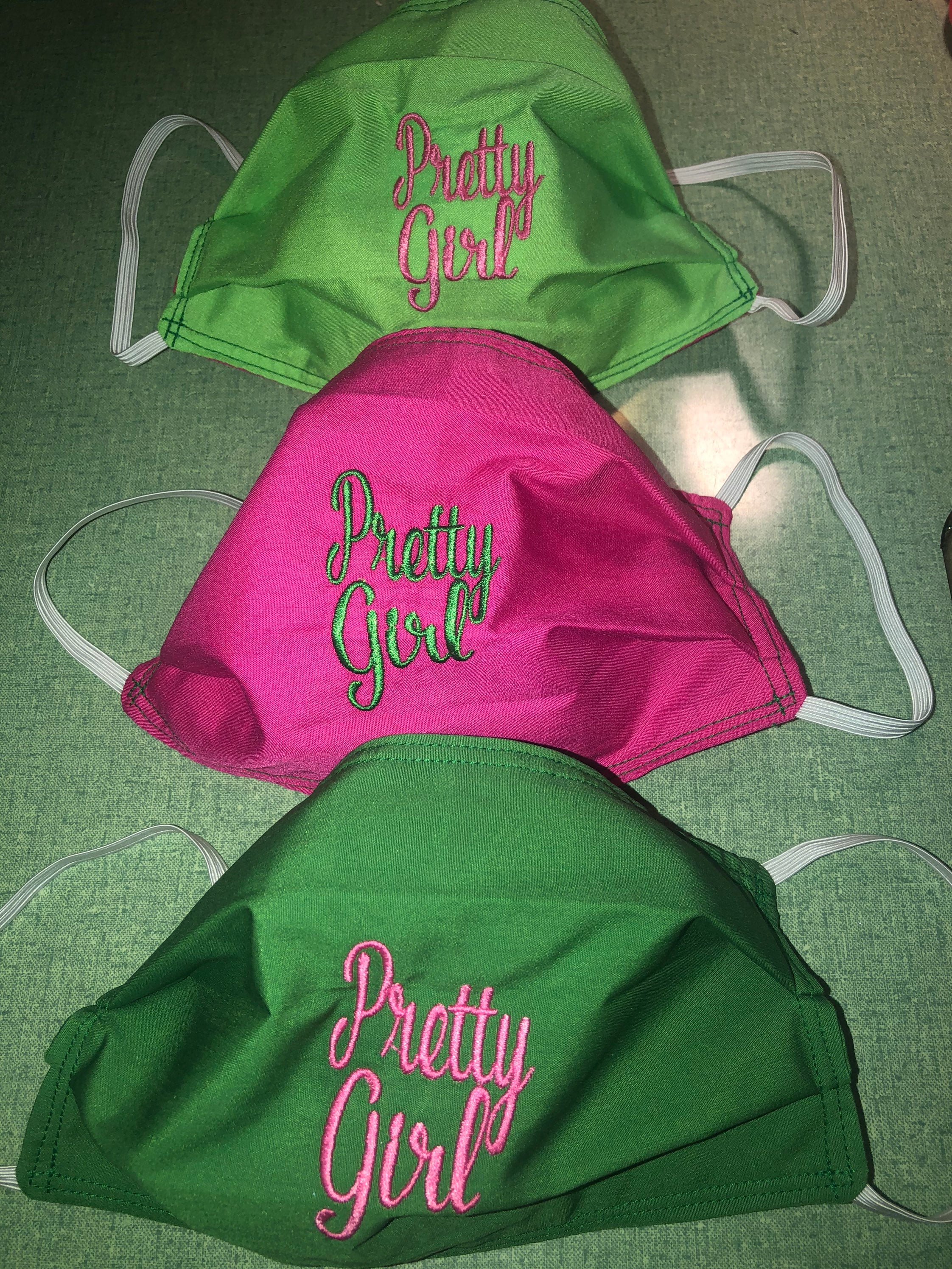 Pretty Girl Face Mask With Filter Pocket - Etsy