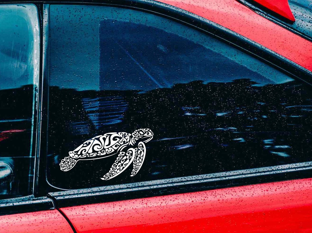 Sea Turtle Decal Car Bumper Sticker Camper RV Decal Vinyl Sticker ...