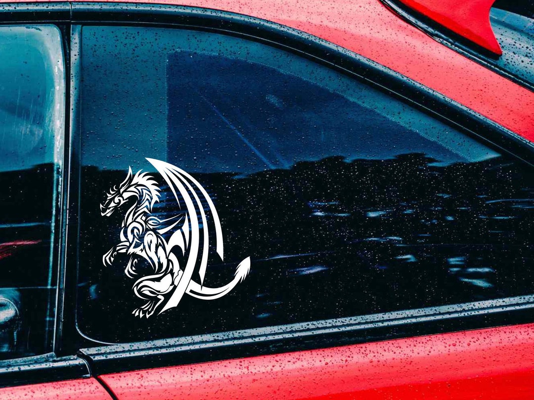 Tribal Dragon Decal Car Bumper Sticker RV Decal Car Window Decal Vinyl ...