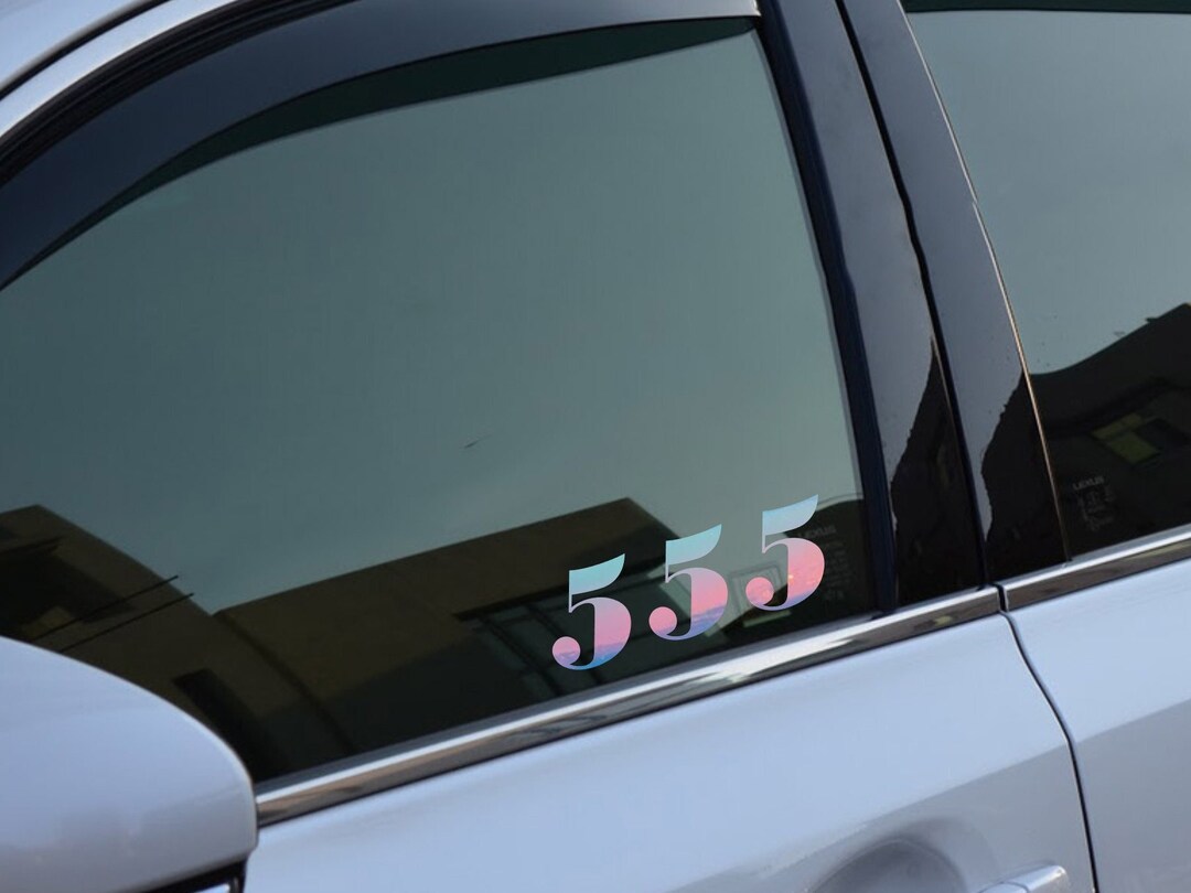 Angel Number Sticker, Lucky Number Decal, Numerology Sticker for Laptop ...