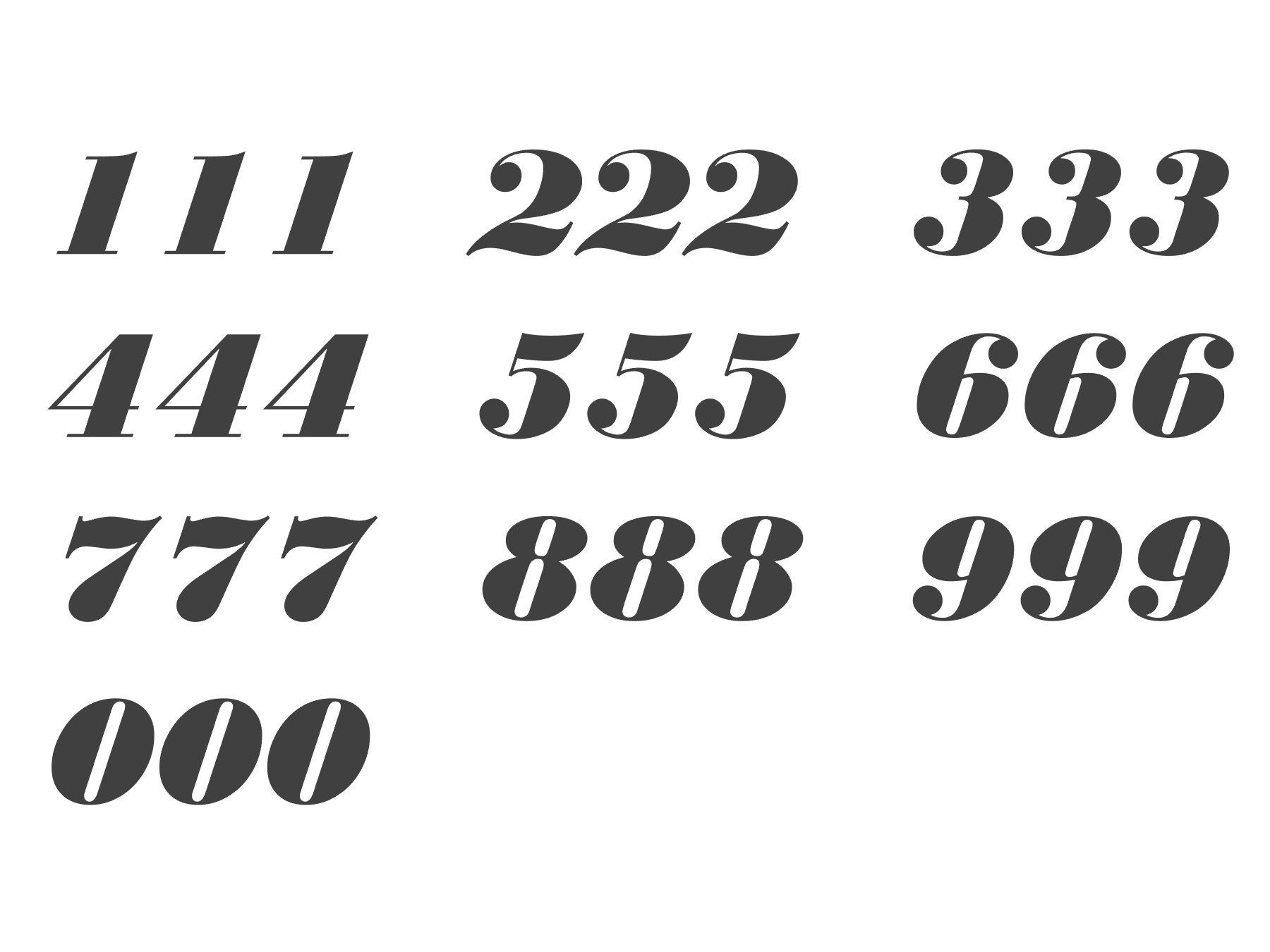 Angel Number Sticker Lucky Number Decal Numerology Sticker - Etsy Canada