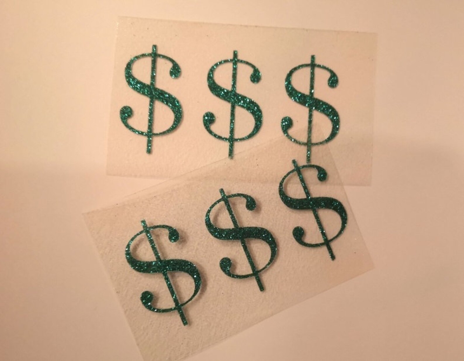 6 Dollar Sign Iron On Dollar Sign Heat Transfer Applique for | Etsy