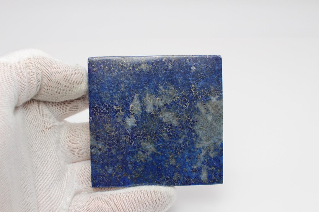 Lapis Lazuli Flow Slice Mosaic Square Handmade Gemstones Healing Stones ...