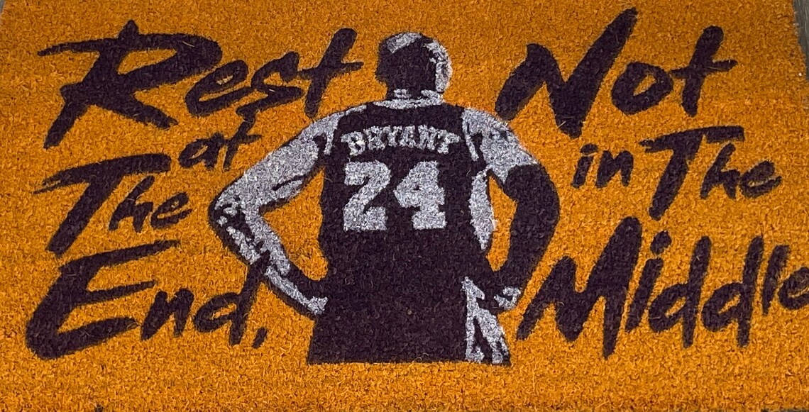 Kobe Bryant Doormat Rest at the End Not in the Middle - Etsy
