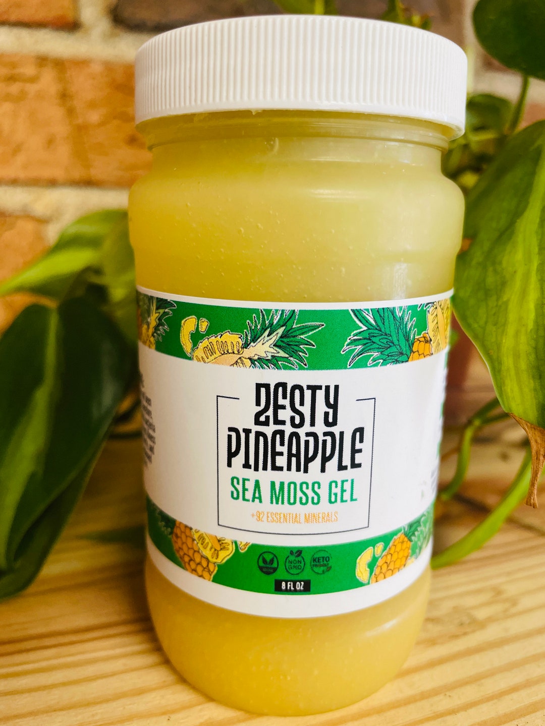 Pineapple Infused Sea Moss | Sea Moss Gel | Fruit Infused Sea Moss ...