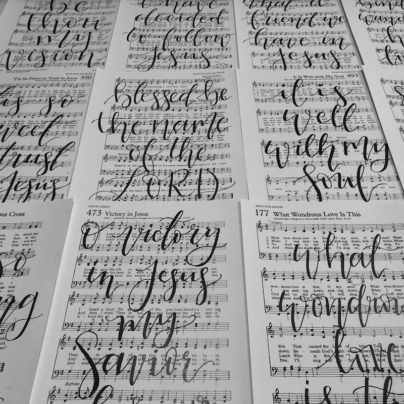 Printable Hymn Wall Art - Etsy