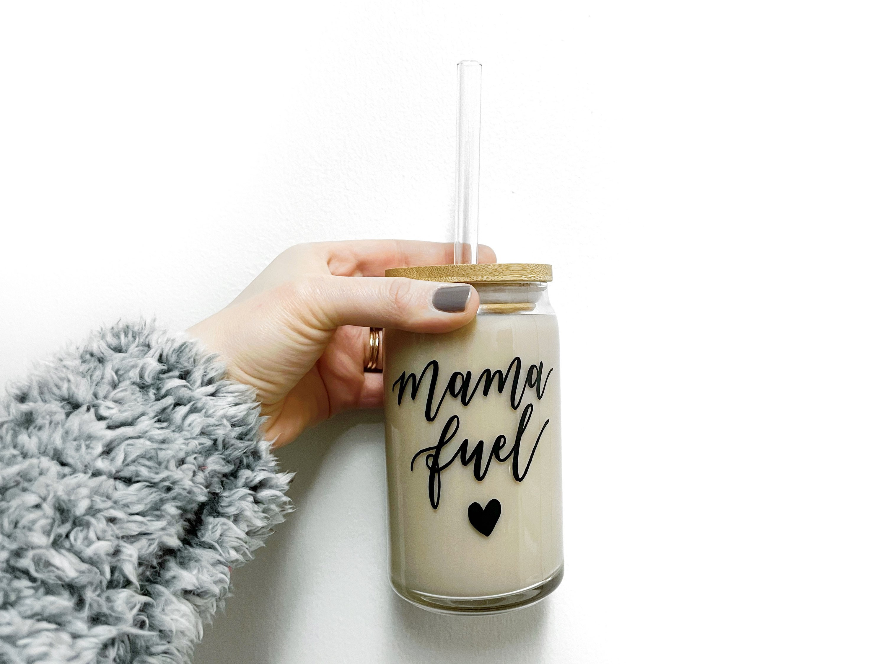 Mama Fuel Can Glass | Soda Can Glass, Beer Can Glass, Mom Gift, Glass ...