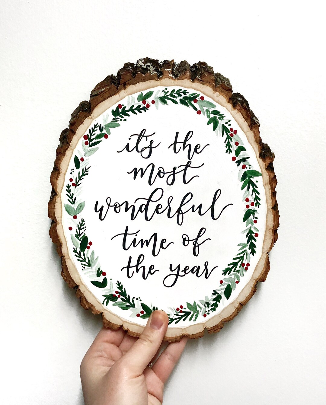 Its the Most Wonderful Time of the Year Christmas Wood Slice ...