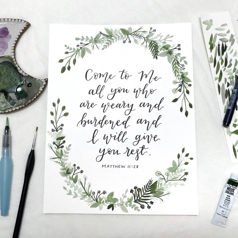 Matthew 11 28 - Etsy