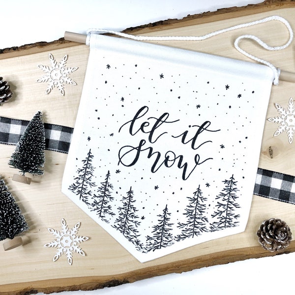 Let It Snow Banner - Etsy