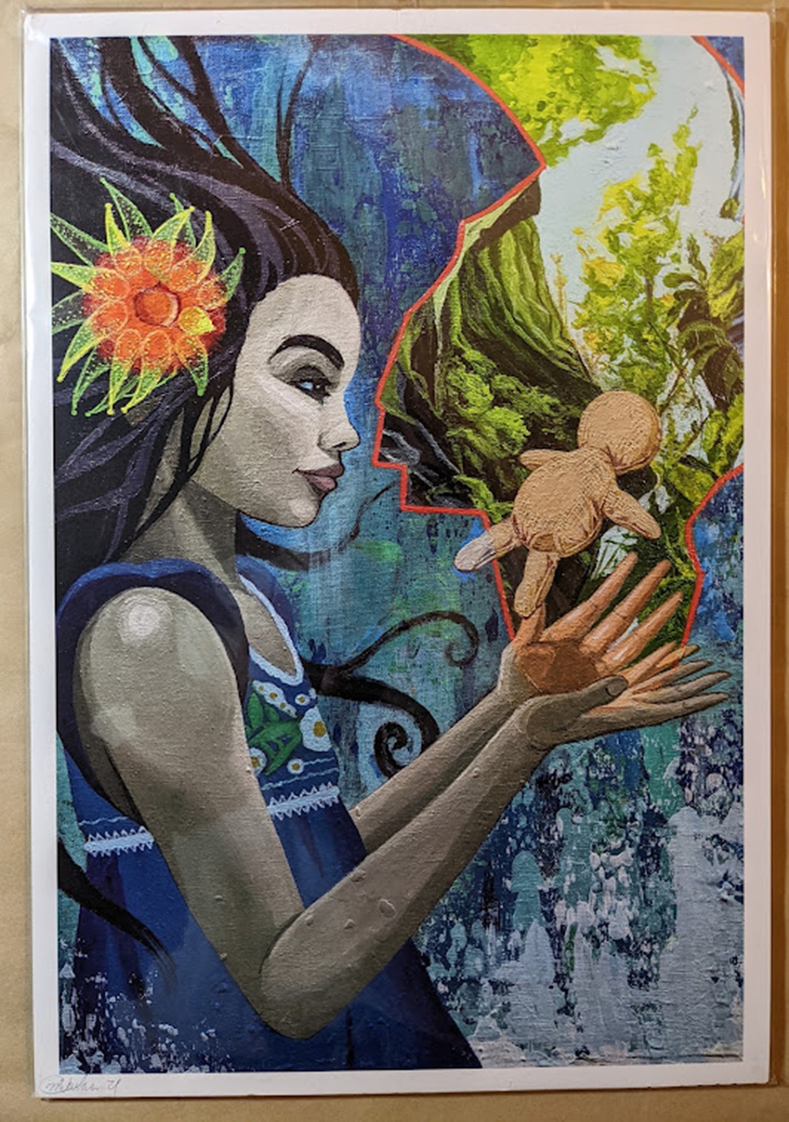 Mexican Chicano Art Poster From My Original Acrylic Painting - Etsy