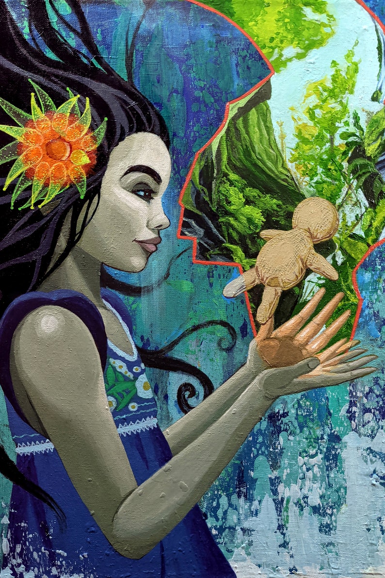 Mexican Chicano Art Poster From My Original Acrylic Painting - Etsy