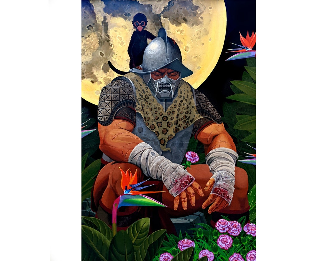 Chicano Mexican Art 19x13" Poster Print From My Original Painting ...