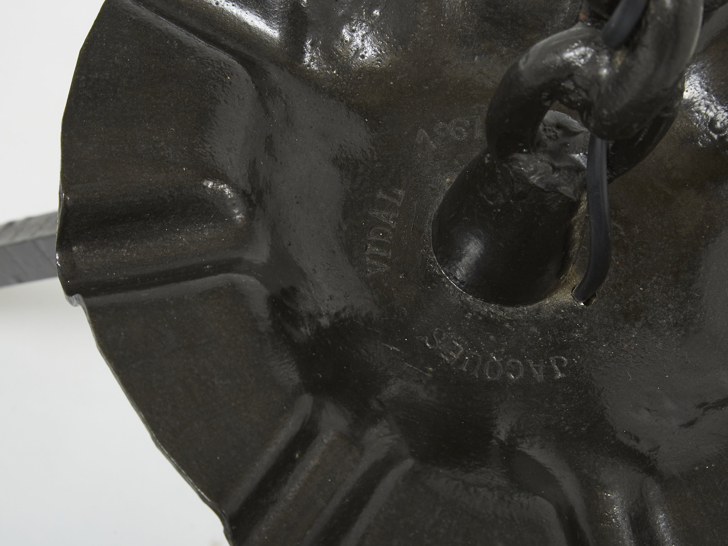 Signed Jacques Vidal French Mid Century Wrought Iron Floor - Etsy