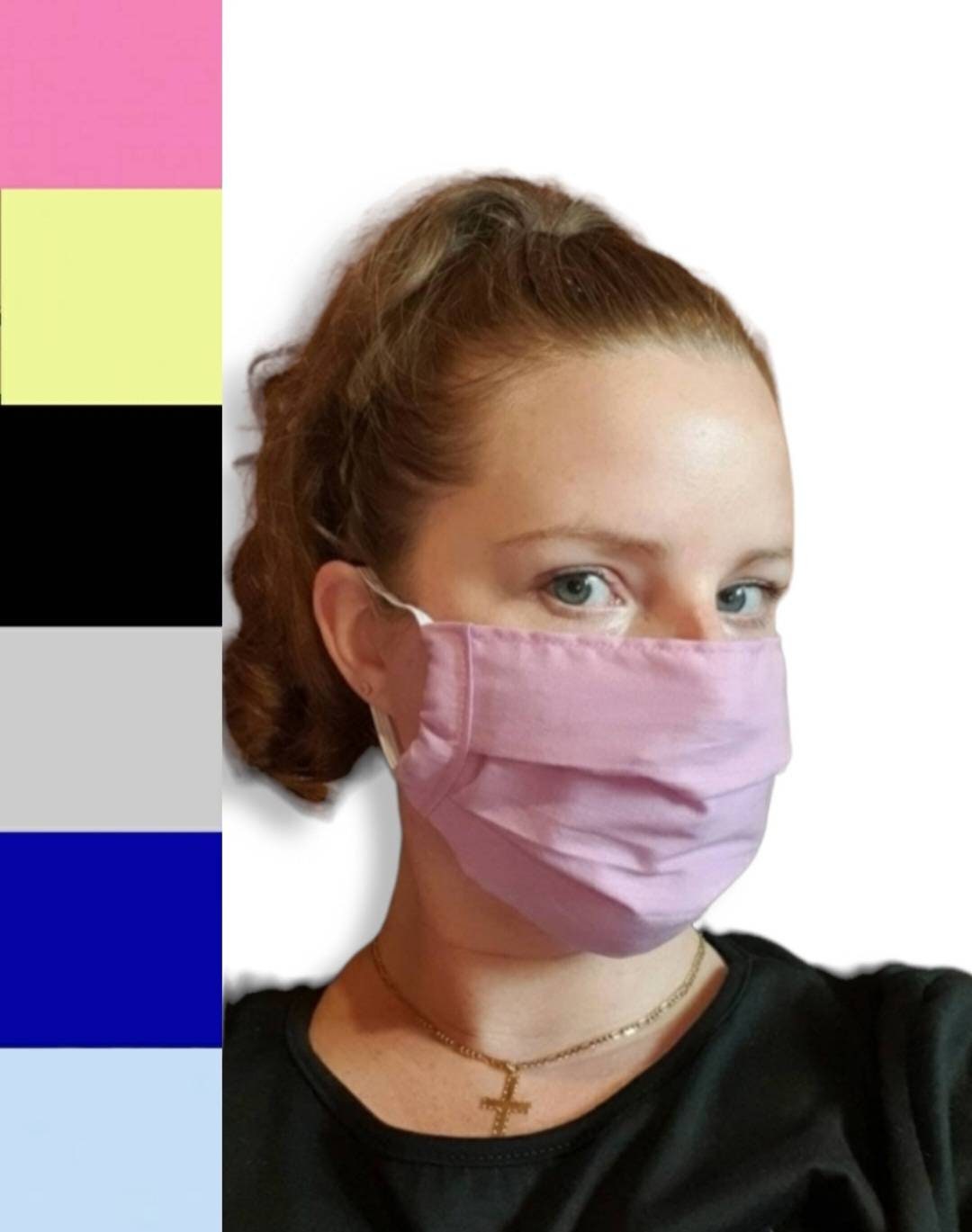 ADULTS, TEENS, CHILDRENS. Pleated Face Masks - Washable - Filter Pocket ...