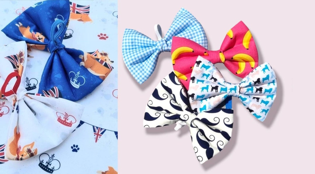 Dog/ Cat Bow, Dog Bow Tie, Pet Neckwear, Dicky Bow - Etsy