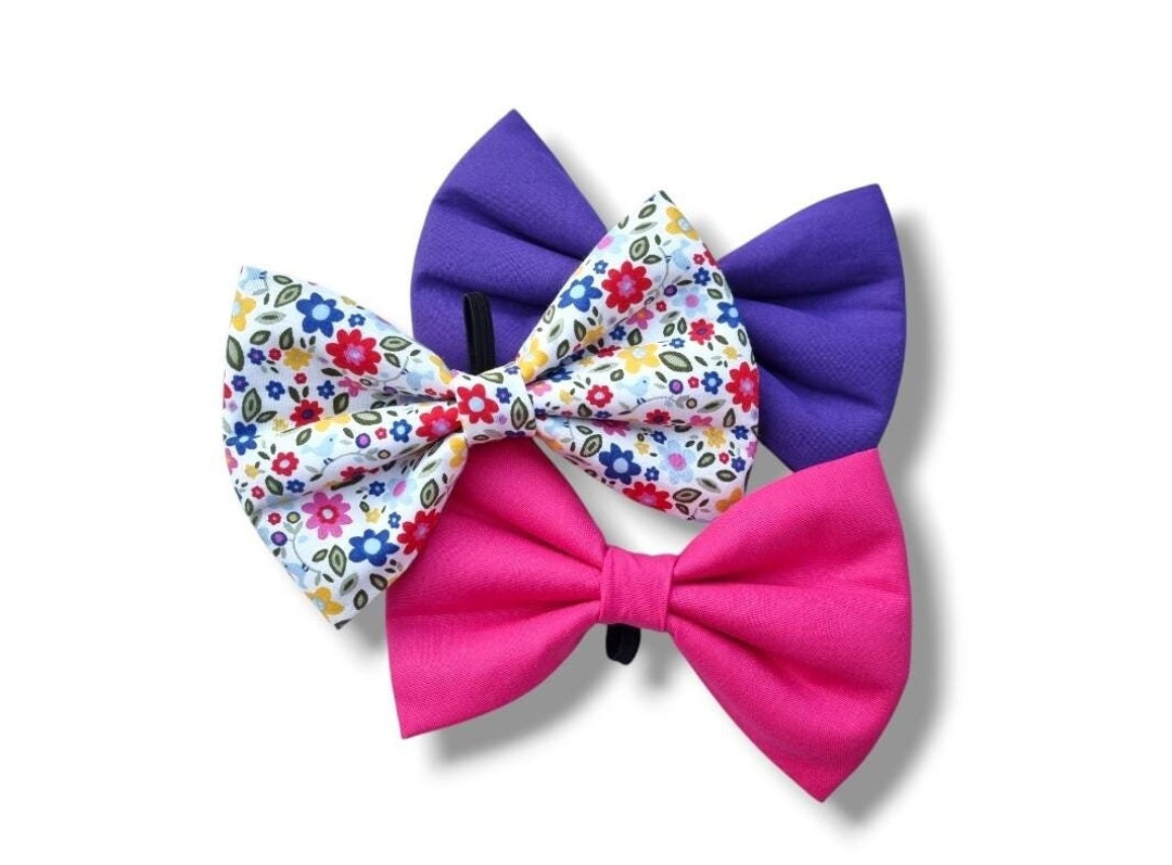 Dog/ Cat Bow, Dog Bow Tie, Pet Neckwear, Dicky Bow, Pink Dog Bow ...