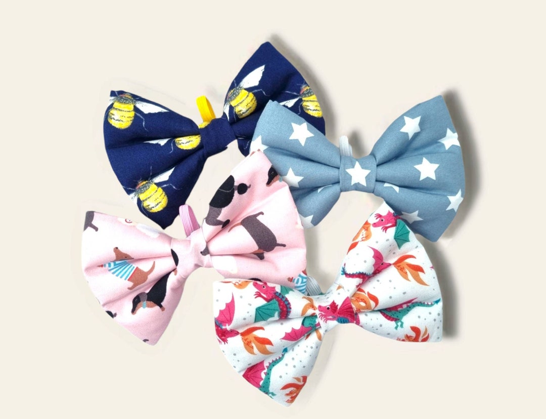 Dog/ Cat Bow, Dog Bow Tie, Pet Neckwear, Dicky Bow - Etsy