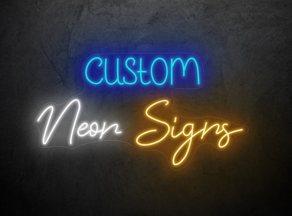 Сustom Neon Sign Personalized Neon Sign Custom Logo Custom - Etsy