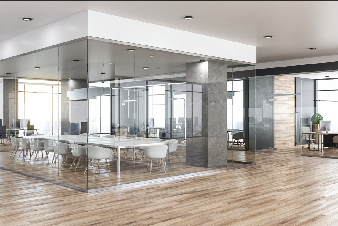 Modern Bright Office Backdrop for Video Calls | Etsy