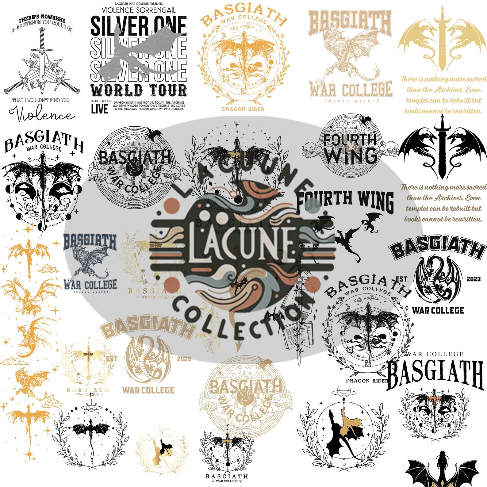 Basgiath War College Svg, Dragon Rider, Fourth Wing Bundle Svg, Violet ...