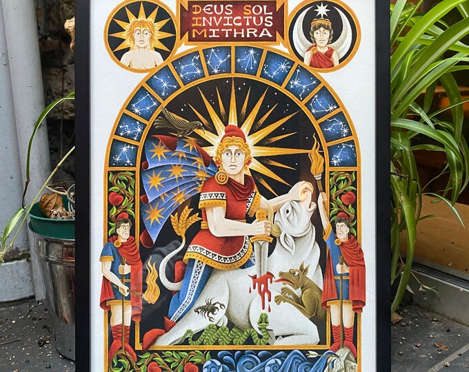 Mithras Prayer Card - Etsy