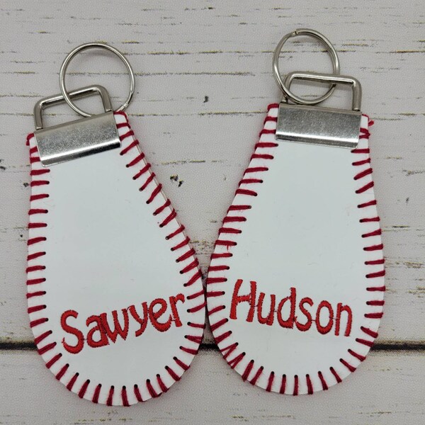 Baseball Keychain - Etsy