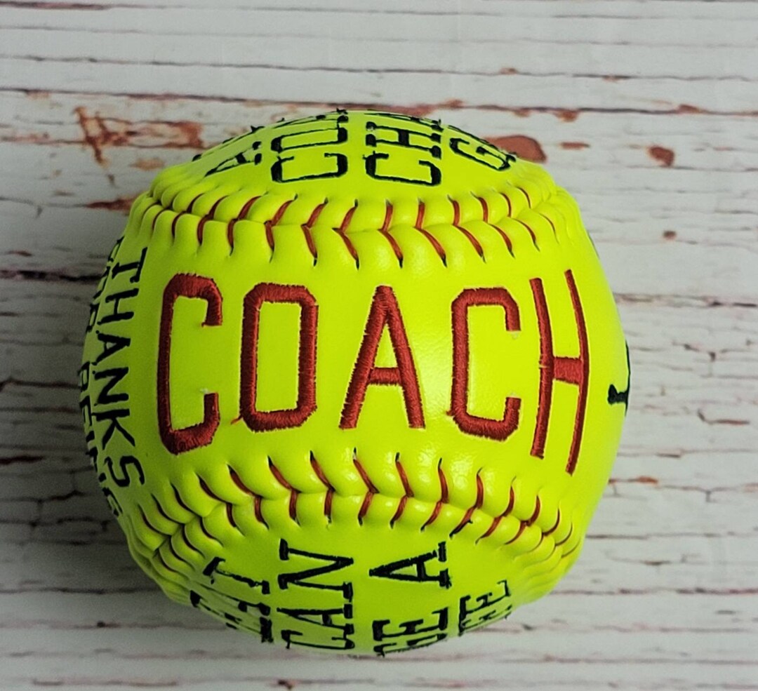 Personalized Softball, Embroidered Softball, Personalized Ball ...
