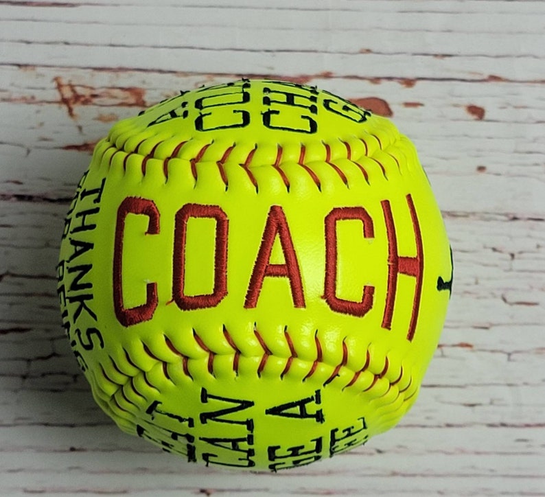 Personalized Softball Embroidered Softball Personalized - Etsy