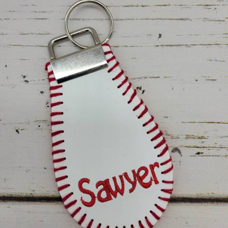 Baseball Keychain - Etsy