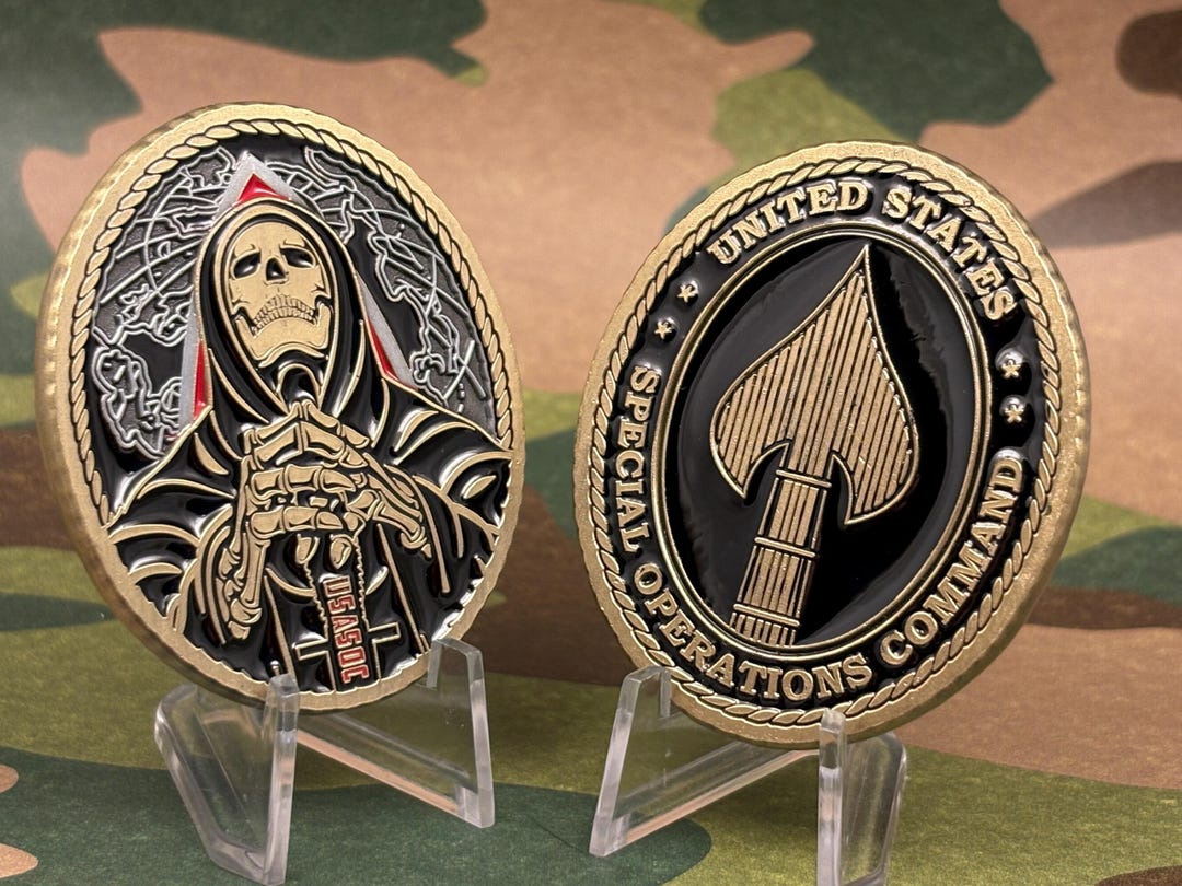 U.S. Army Special Operations Command USASOC SOCOM 2" Challenge Coin ...