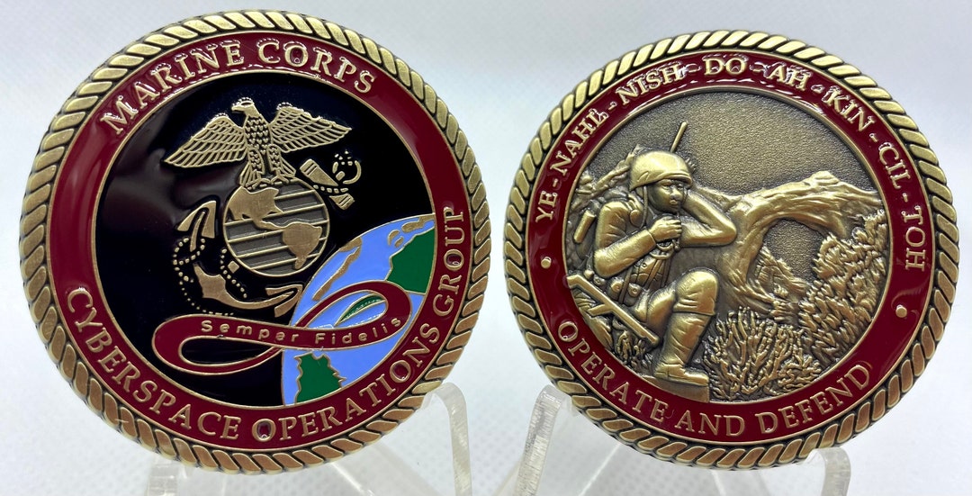 USMC Marine Corps Cyberspace Operations Group MCCOG Challenge Coin ...