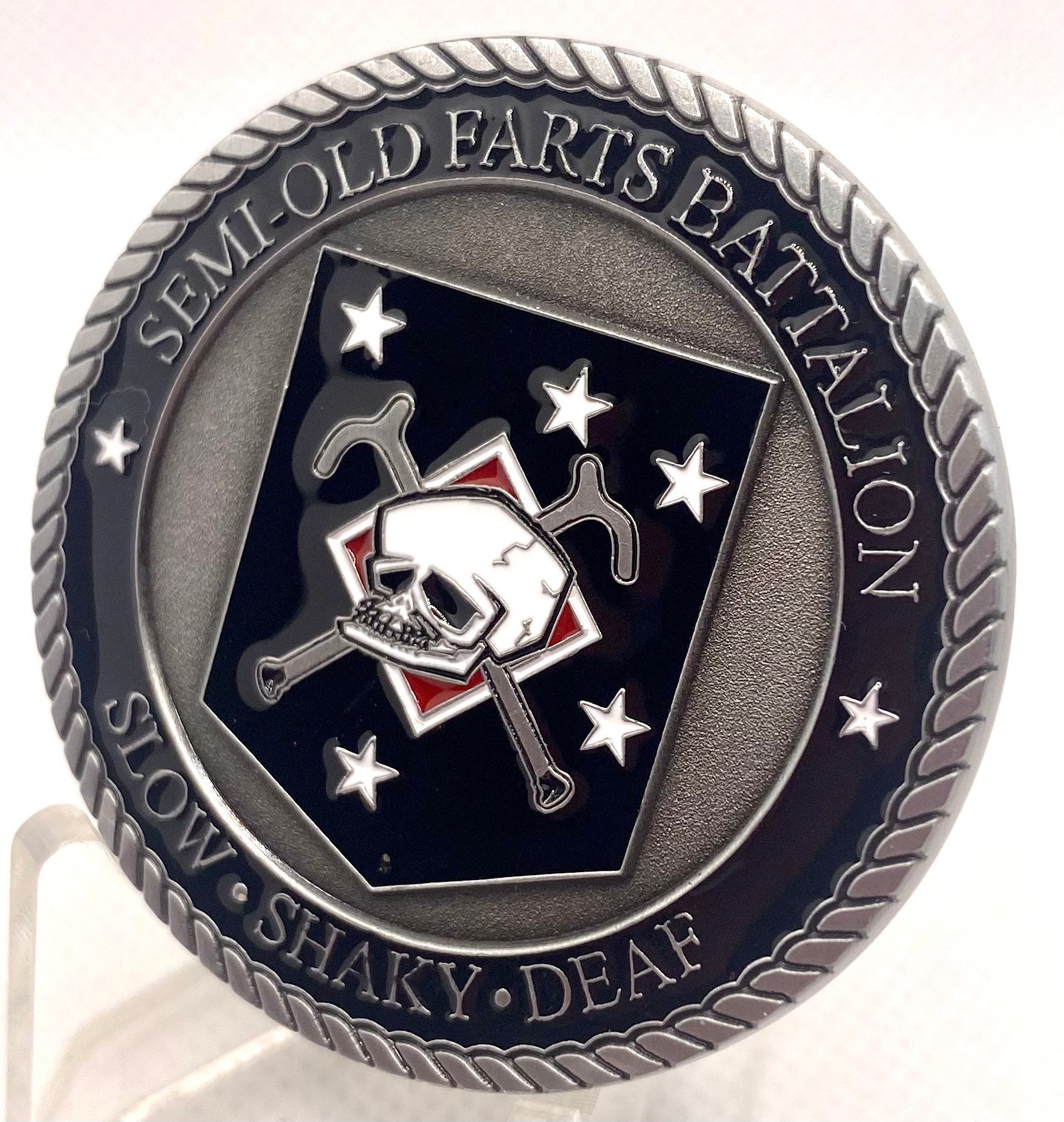 USMC Semi-old Farts BN Marine Corps Veteran Challenge Coin - Etsy