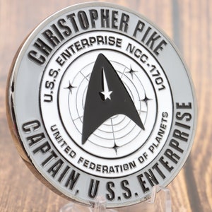 2 Star Trek Captain Christopher Pike USS Enterprise Away Patch ...