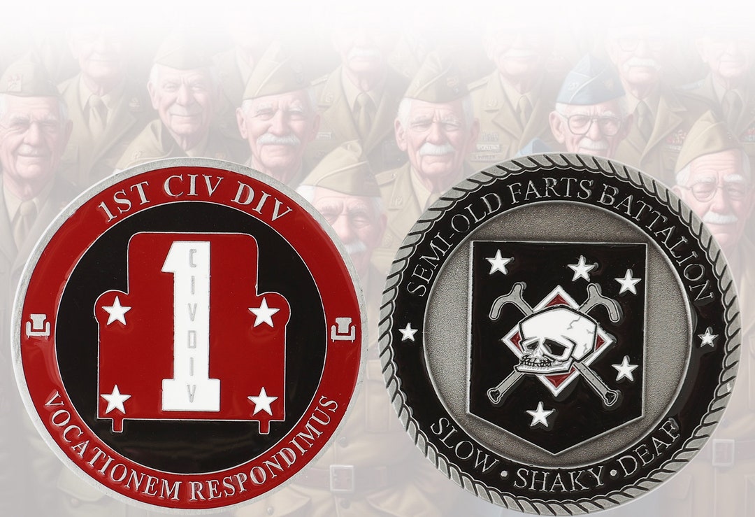 1st CIV DIV Semi-old Farts BN Army Navy Air Force Marine Veteran ...