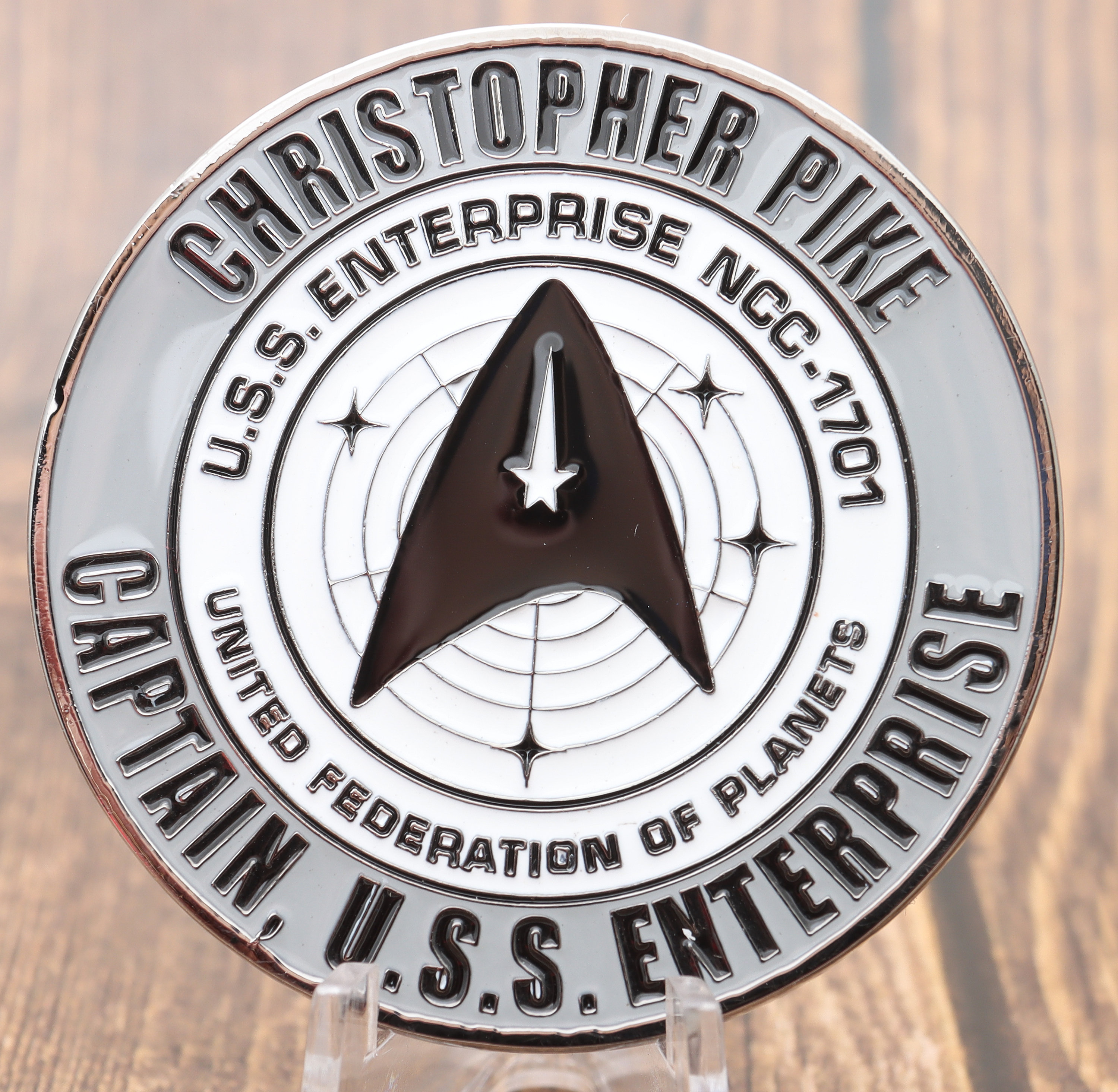 2 Star Trek Captain Christopher Pike USS Enterprise Away Patch ...