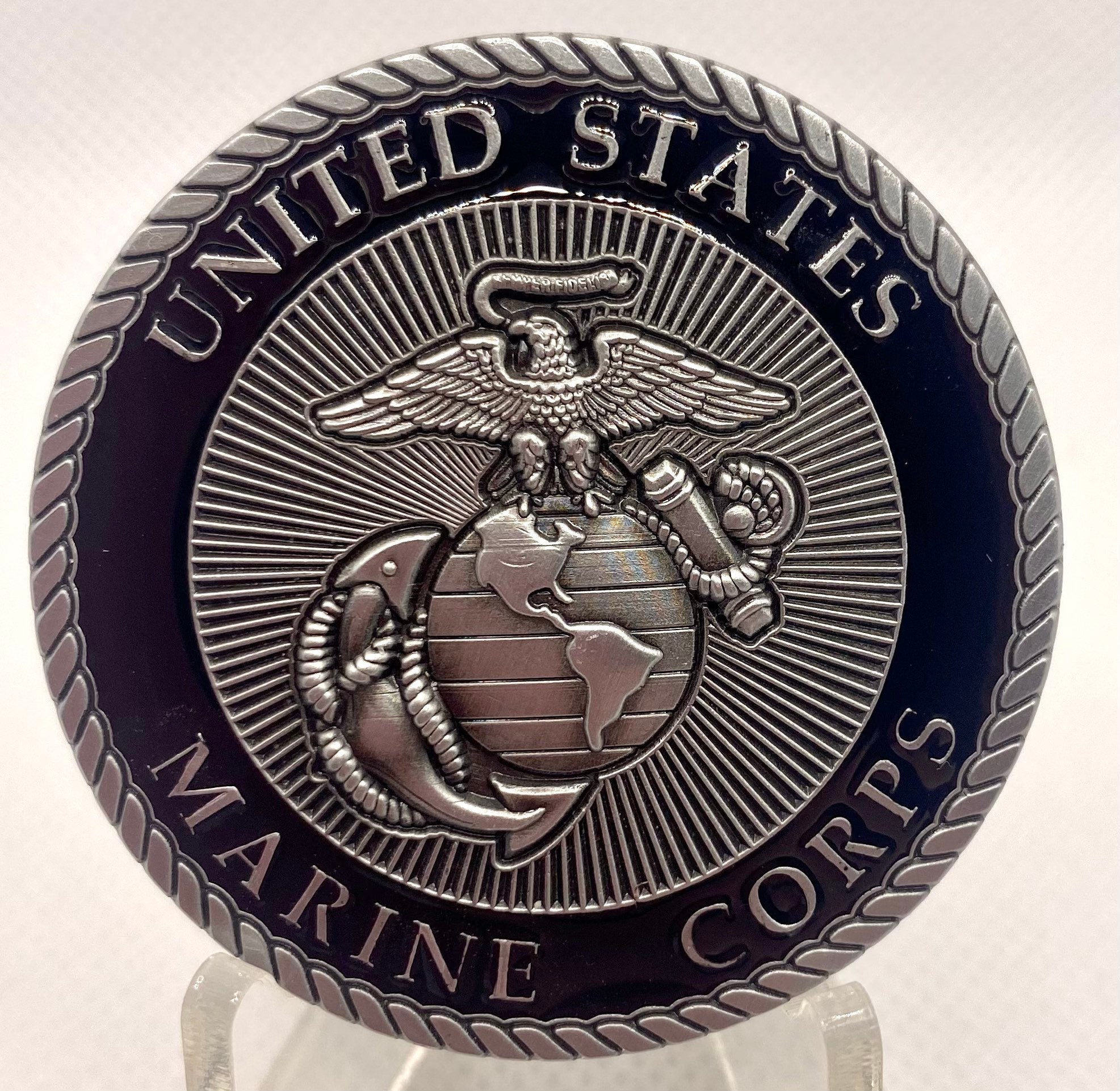 USMC Semi-old Farts BN Marine Corps Veteran Challenge Coin - Etsy