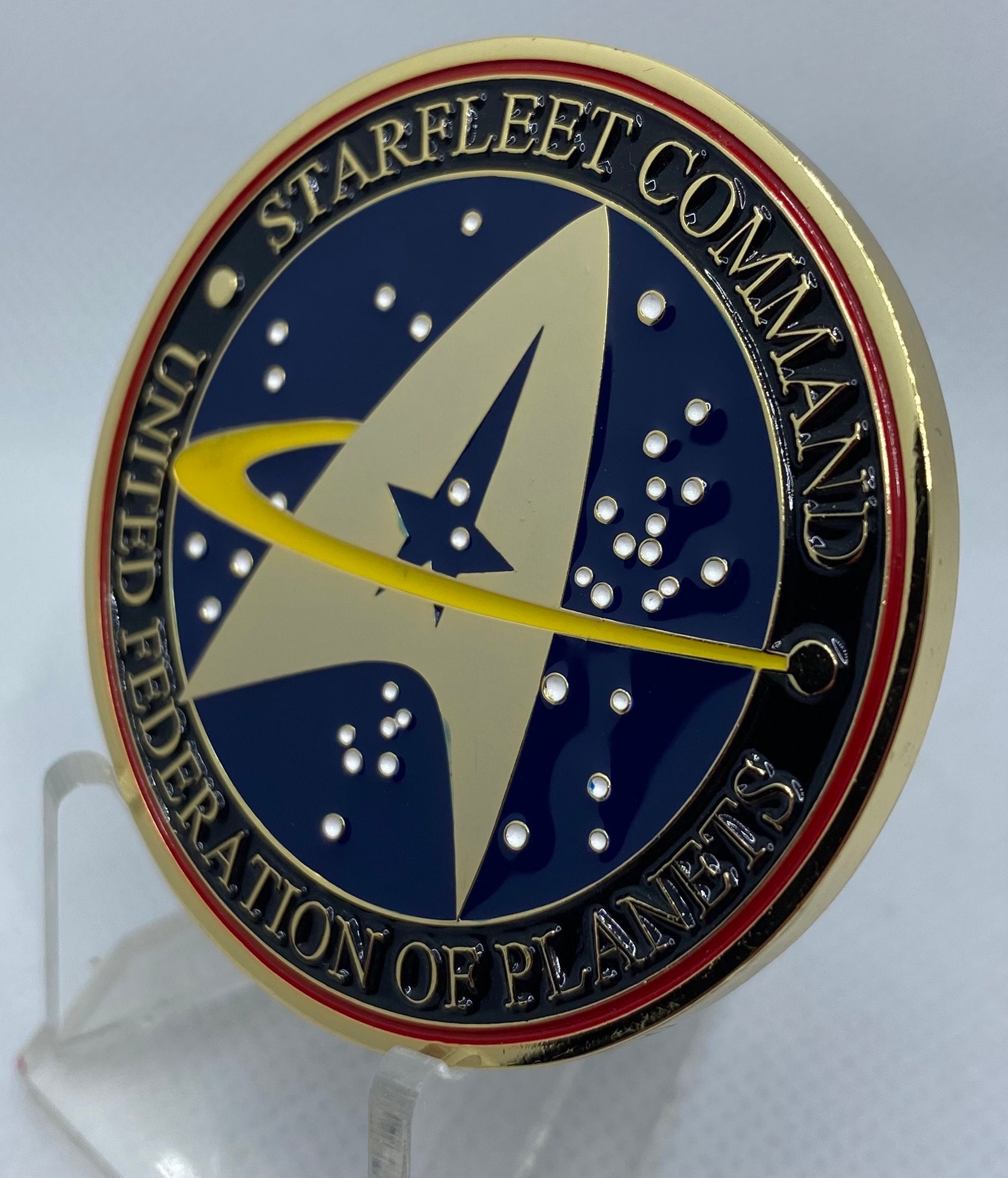Pièce de 5 cm n 01 version dorée capitaine James T Kirk - Etsy France