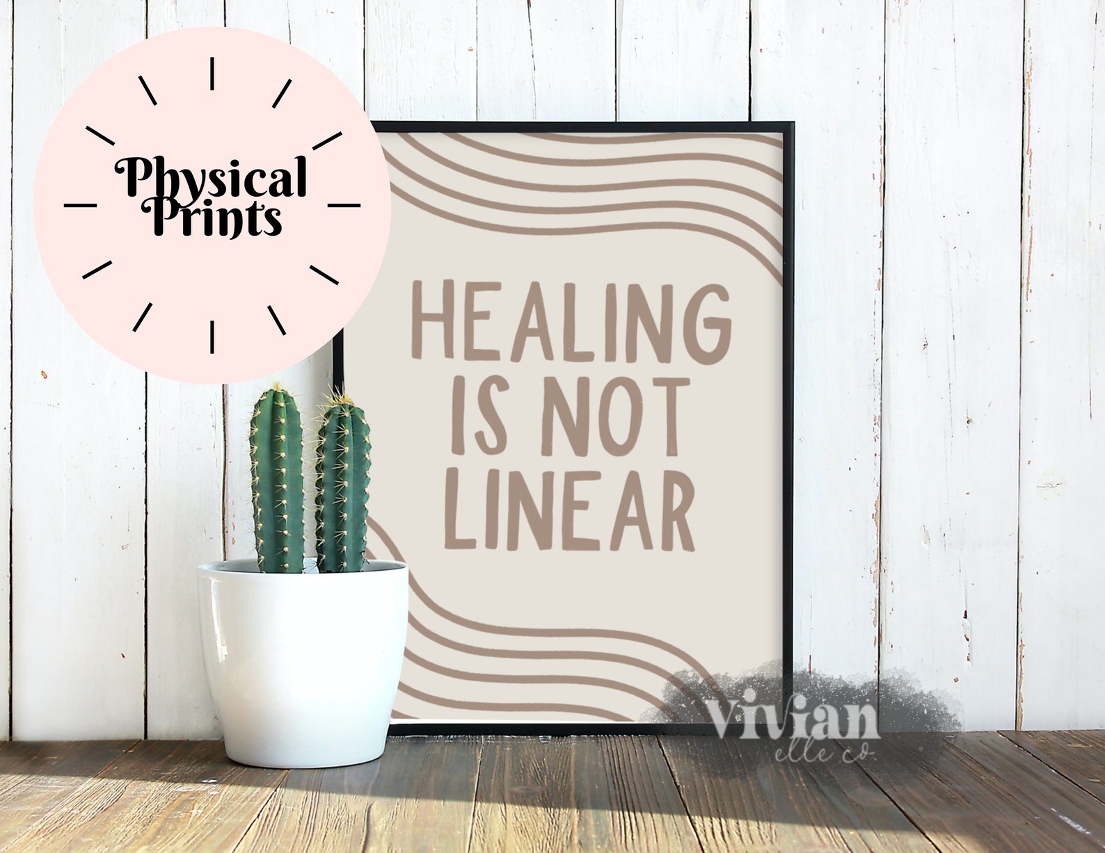 Healing is Not Linear Print - Etsy
