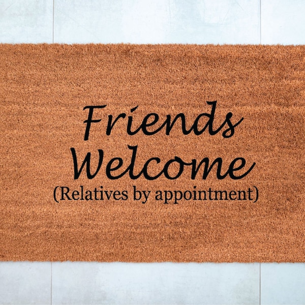 Friends Welcome Mat - Etsy