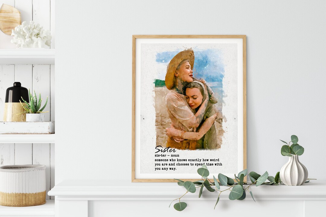 Custom Poem With Photo Portrait From Photo Portrait - Etsy