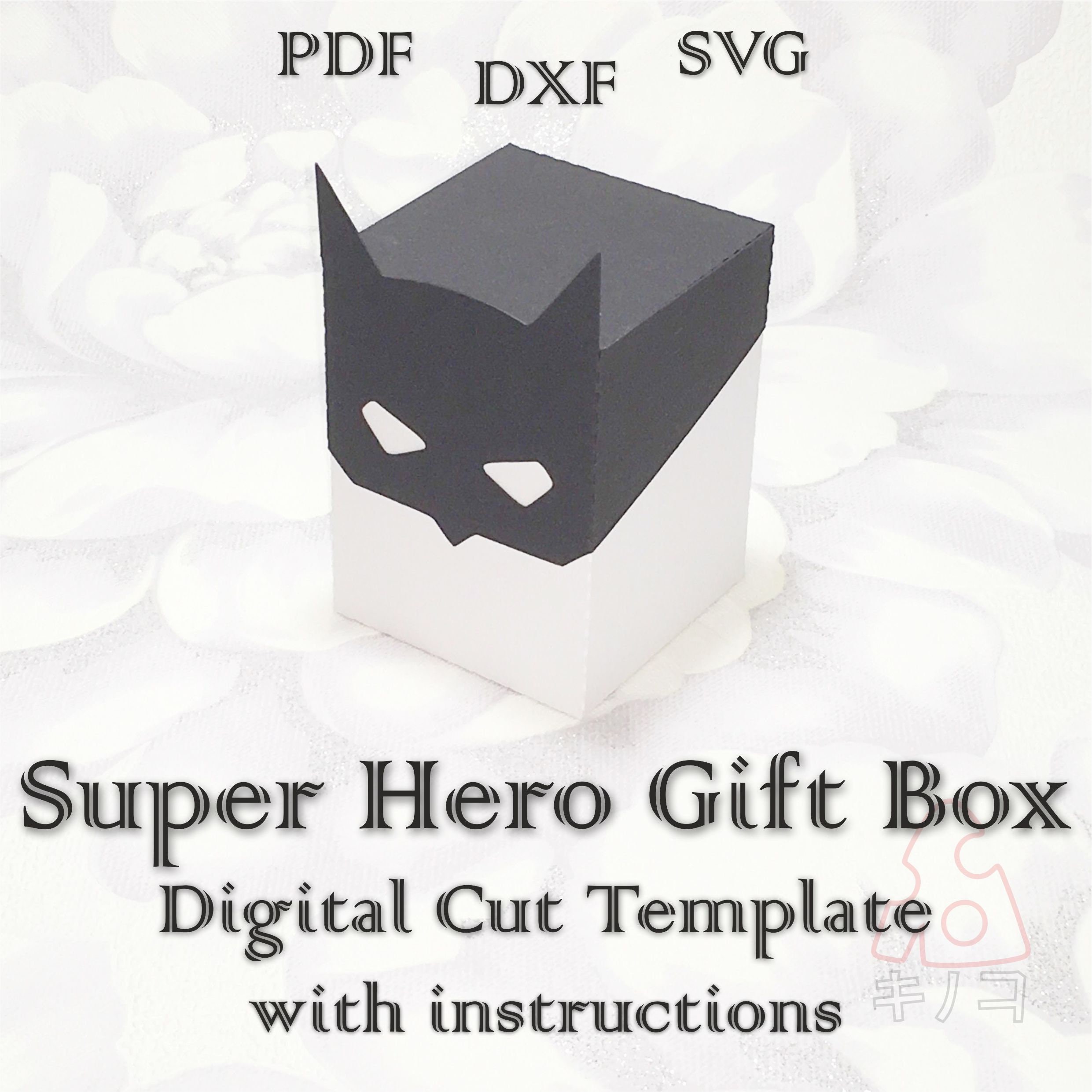 Super Hero Bat Gift Box Birthday Halloween Treat Holder - Etsy