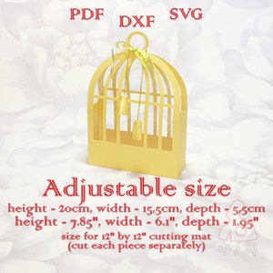 Bird Cage Tote Bag, Spring Gift Favor, 3D Bird Cage Bag, Festive Bag ...