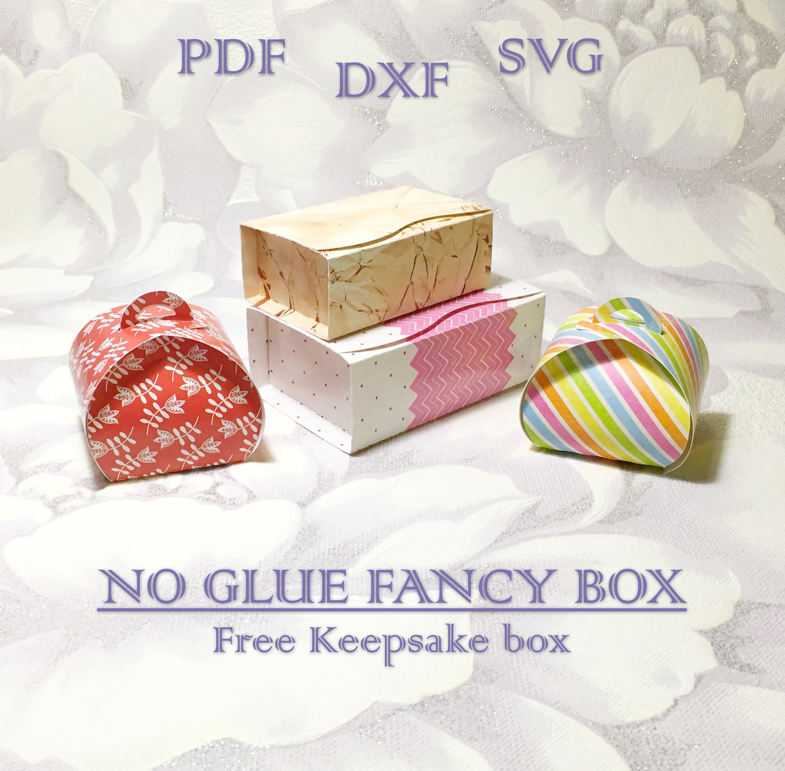 No Glue Fancy Box No Glue Box Self Closed Box Gift Box - Etsy
