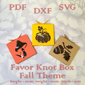 Favor Knot Box, Fall, Treat Gift Box, Wedding, Baby Shower, Digital ...