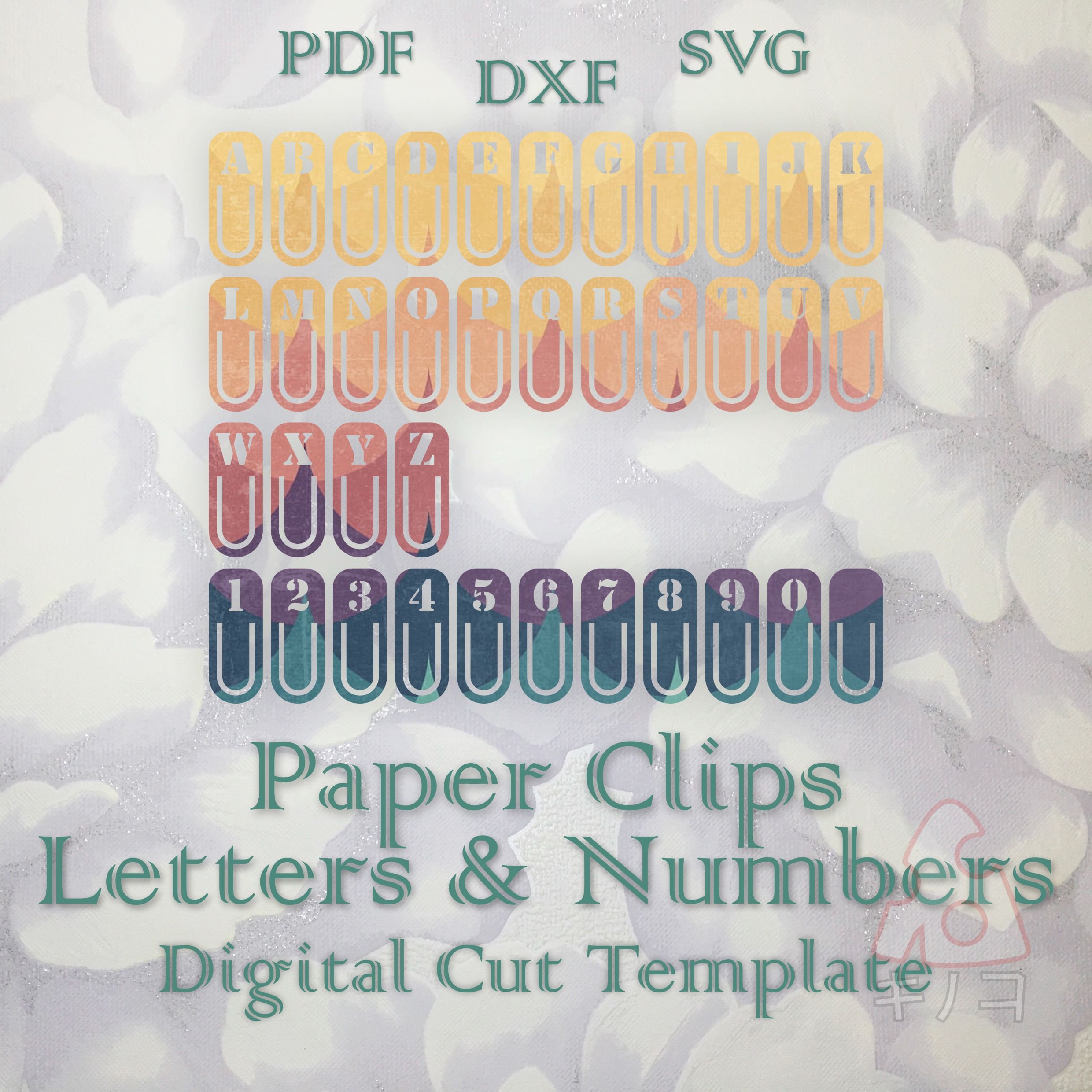 Paper Clips Cut Files Bookmarks PDF SVG DXF Silhouette - Etsy